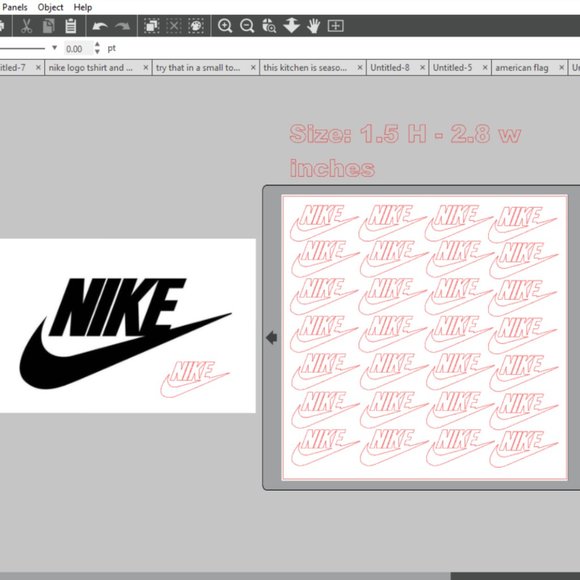 Accessories | Nike Swoosh Iron On Patch Htv Vinyl Sheet Of 28 | Poshmark